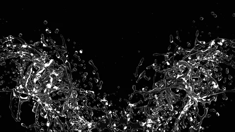 Water Splash Explosion isolated For Visu... | Stock Video | Pond5