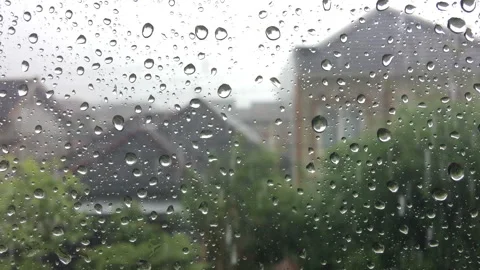 Water splash on the glass window | Stock Video | Pond5