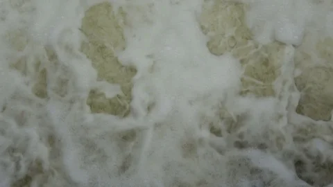 Water splash overflow in river dam abst... | Stock Video | Pond5