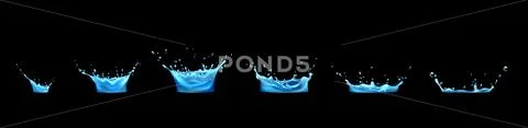 Water splash sequence animation sprite sheet. Illustration #149098936