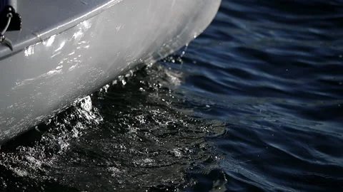 Water splashing stern hitting water in s... | Stock Video | Pond5