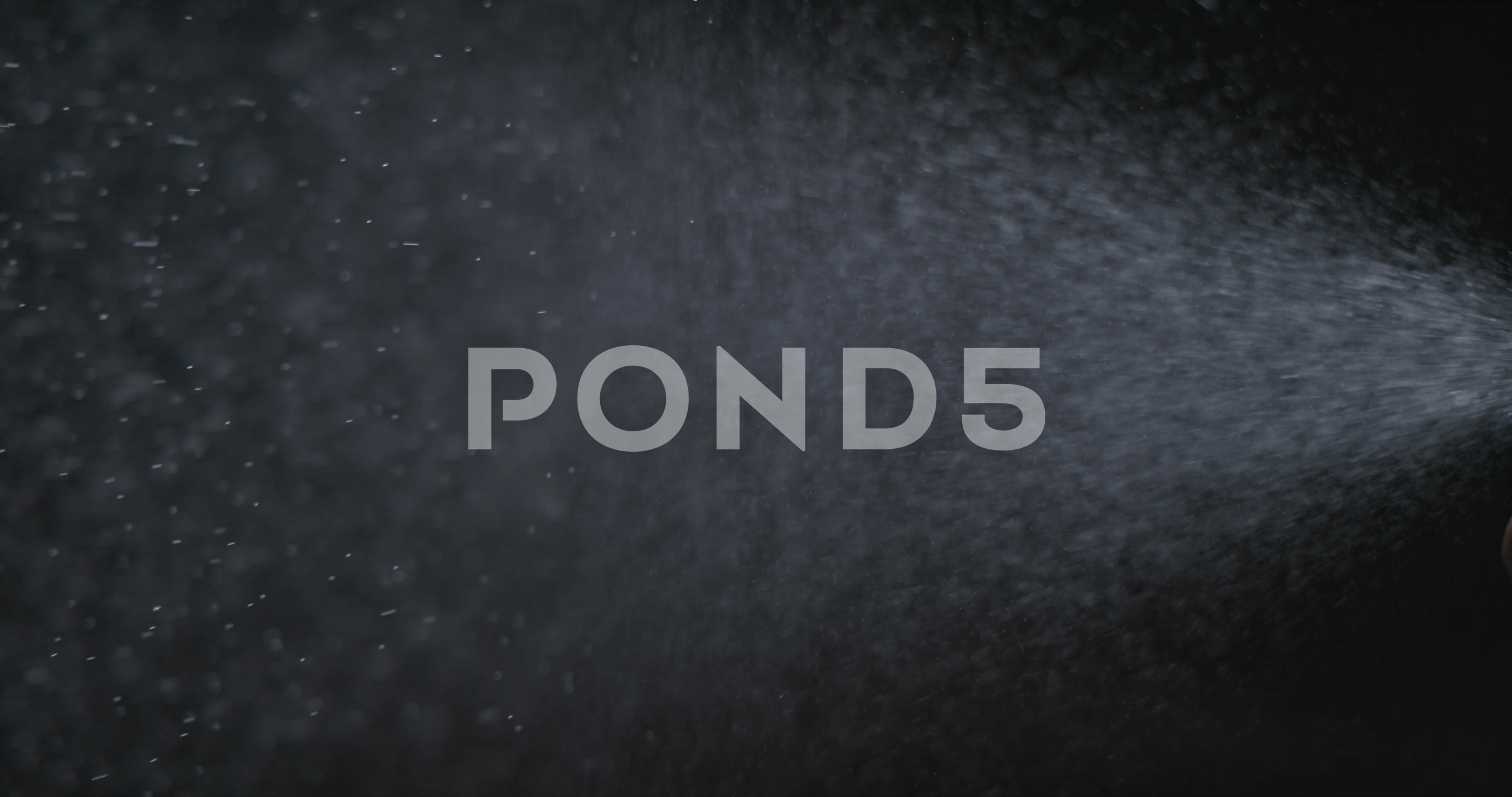 Water Spray Black Background