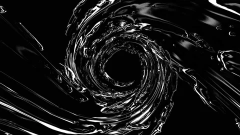 Water Swirl Flowing, seamless loop on bl... | Stock Video | Pond5