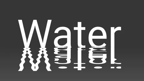 Water text animation background video 4K | Stock Video | Pond5
