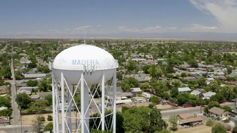 City Water Tower Stock Footage ~ Royalty Free Stock Videos | Pond5