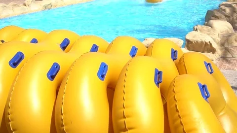 Water tube for sliding in water park | Stock Video | Pond5