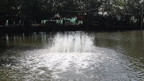 Water turbine is spinning for increasing... | Stock Video | Pond5