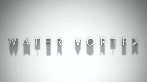 water vortex 3D title animation white te... | Stock Video | Pond5