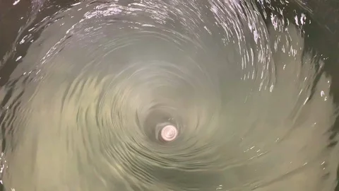 A water vortex is generated by a machine... | Stock Video | Pond5