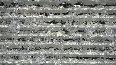 Water wall. Water flow on the wall. Wate... | Stock Video | Pond5