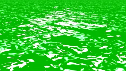 Water waves green screen motion graphics | Stock Video | Pond5