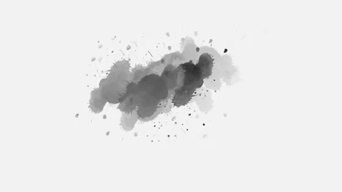 Watercolor Ink splatter effect animation... | Stock Video | Pond5