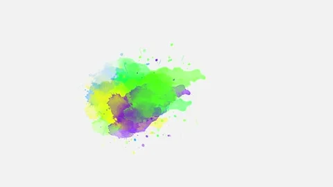 Watercolor paint brush stroke animation | Stock Video | Pond5