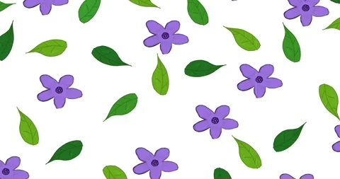 watercolor seamless flower loop animatio... | Stock Video | Pond5
