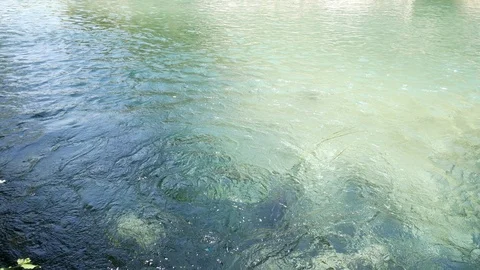 waterfall on Calore river, Underground s... | Stock Video | Pond5