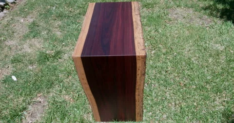 Waterfall Live Edge Table | Stock Video | Pond5