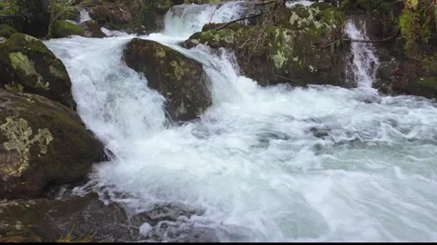 Flow Current River Natural Waterfall Stock Video Footage | Royalty Free ...