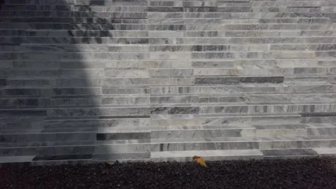 waterfall on the stone texture concrete ... | Stock Video | Pond5