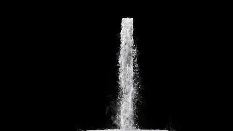 waterfall texture seamless loop, 4k, iso... | Stock Video | Pond5