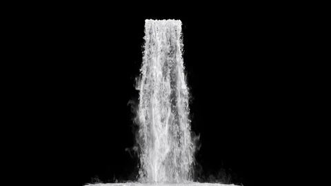waterfall texture seamless loop, 4k, iso... | Stock Video | Pond5