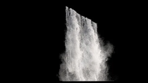 waterfall texture seamless loop, 4k, iso... | Stock Video | Pond5