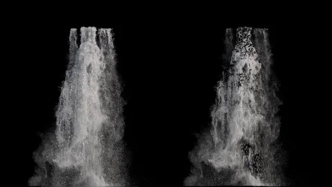 waterfall texture seamless loop, 4k, iso... | Stock Video | Pond5