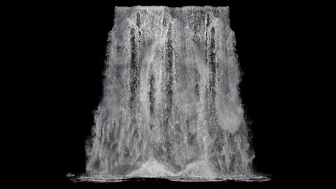 waterfall texture seamless loop, 4k, iso... | Stock Video | Pond5