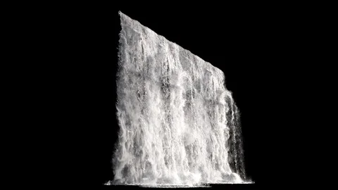 waterfall texture seamless loop, 4k, iso... | Stock Video | Pond5