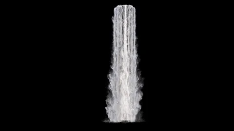 waterfall texture seamless loop, 4k, iso... | Stock Video | Pond5