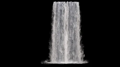 waterfall texture seamless loop, 4k, iso... | Stock Video | Pond5