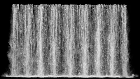 waterfall texture seamless loop, 4k, iso... | Stock Video | Pond5