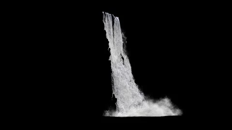 waterfall texture seamless loop, 4k, iso... | Stock Video | Pond5