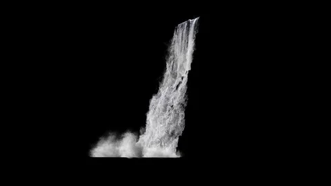 waterfall texture seamless loop, 4k, iso... | Stock Video | Pond5