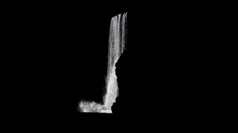 waterfall texture seamless loop, 4k, iso... | Stock Video | Pond5