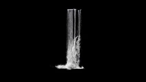 waterfall texture seamless loop, 4k, iso... | Stock Video | Pond5