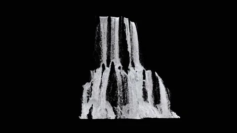 waterfall texture seamless loop, 4k, iso... | Stock Video | Pond5