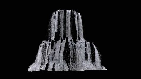 waterfall texture seamless loop, 4k, iso... | Stock Video | Pond5