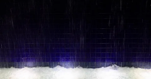 Waterfall tile pool resort hotel water s... | Stock Video | Pond5