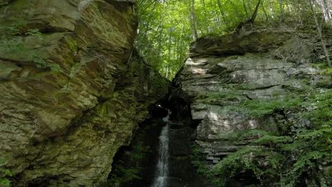 Waterfall - Top to Bottom | Stock Video | Pond5