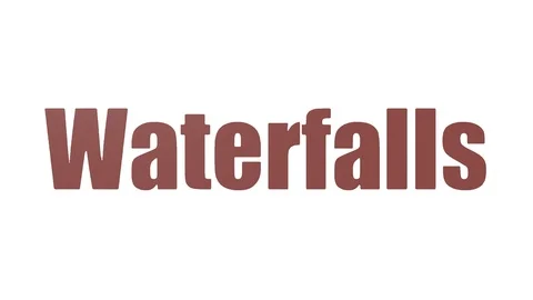 Waterfalls Word Cloud Animated On White ... | Stock Video | Pond5