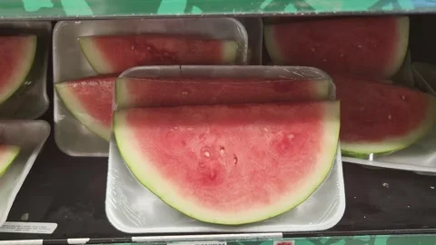 Watermelon Grocery Supermarket Food | Stock Video | Pond5