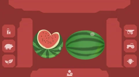 Watermelon - Vector Graphics - Food Ani... | Stock Video | Pond5