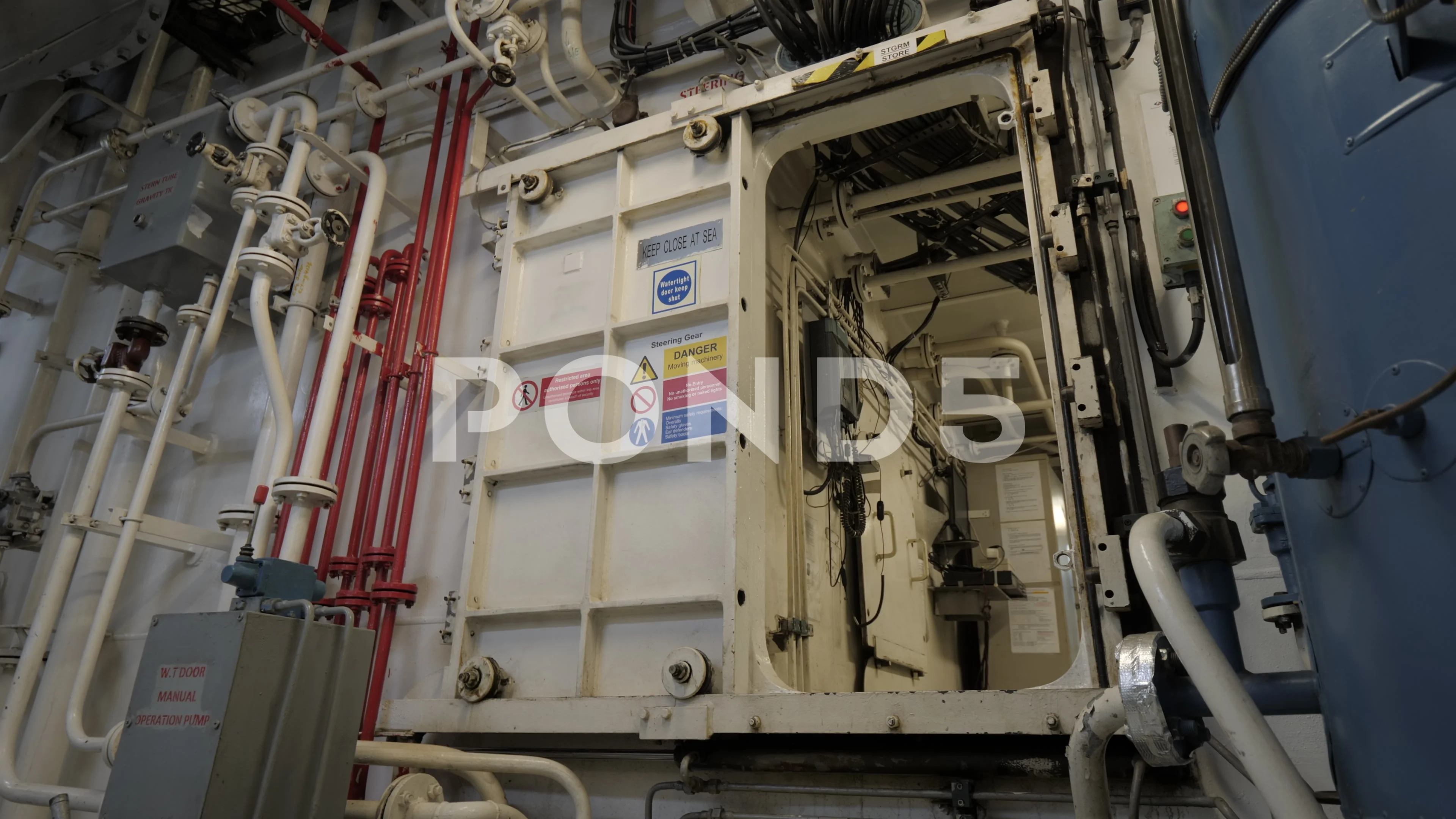 Inside Cruise Ship Engine Room