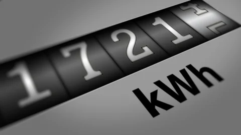 Watt Energy Meter Animation Dashboard. | Stock Video | Pond5