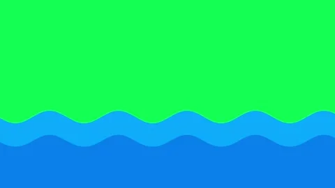 wave background animated waves blue sea ... | Stock Video | Pond5