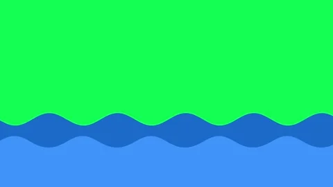 wave background animated waves blue sea ... | Stock Video | Pond5