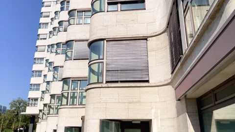 Wave Facade of Famous Shell House in Ber... | Stock Video | Pond5