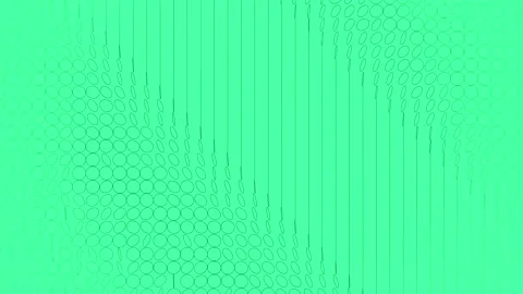 Wave loop animated strings of flat circl... | Stock Video | Pond5