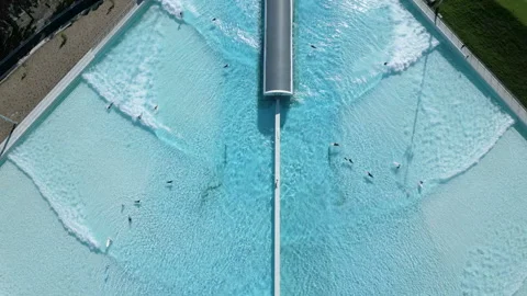 Pool Drone Shot Stock Footage ~ Royalty Free Stock Videos | Pond5