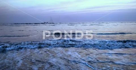 Photograph: Wave of sea beach natural moonlight view at Cox bazar sea ...